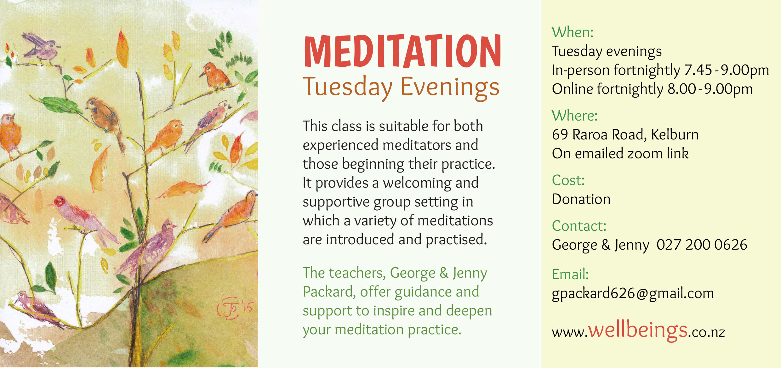 Wellbeings NZ | Meditation in Wellington